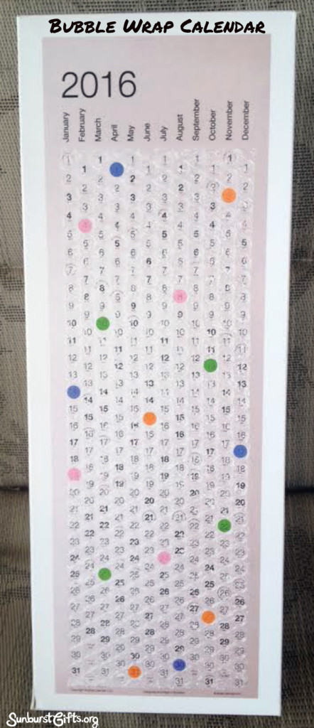 Bubble Calendar Gift Idea - Thoughtful Gifts | Sunburst GiftsThoughtful ...